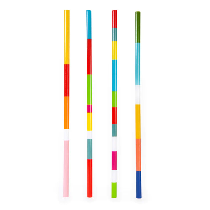Reusable Plastic Straw - Colorblock – CLUBHOUSE kid & craft
